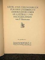 „Lehr- und Übungsbuch der Buchdrucker im Satzbau und …“ – Bücher ...