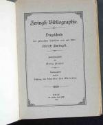 „Finsler, Georg, Zwingli-Bibliographie Verzeichnis der gedruckten ...