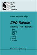 ISBN 9783898170437 "ZPO-Reform – Kommentierende Darstellung der Reform ...
