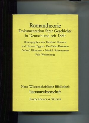 „Lämmert, Eberhard u.a., Romantheorie - Dokumentation ihrer Geschichte ...