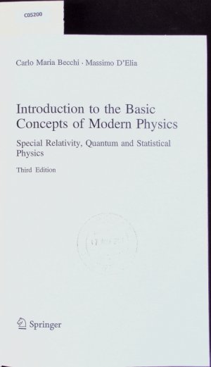 „Introduction to the Basic Concepts of Modern Physics Special ...