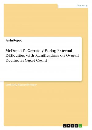 „McDonald¿s Germany Facing External Difficulties with Ramifications ...
