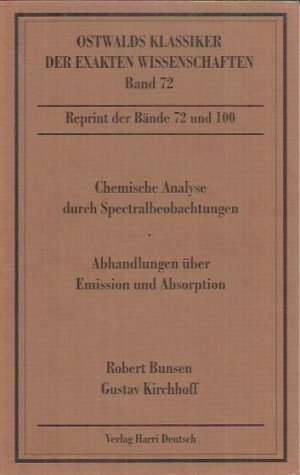 „Kirchhoff, Gustav; Bunsen“ – Bücher gebraucht, antiquarisch & neu kaufen