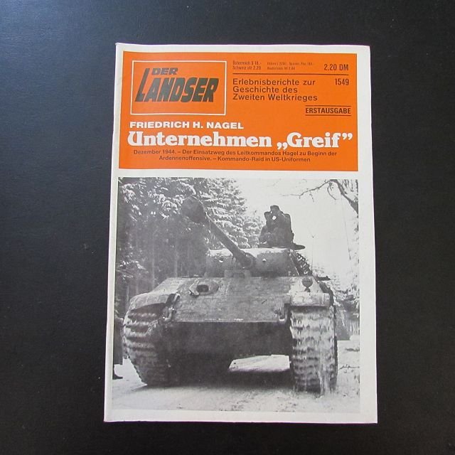 „Der Landser - Unternehmen Greif 1549“ – Bücher gebraucht, antiquarisch ...