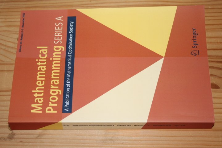 „Mathematical Programming Series A.“ (Jon Lee ) – Buch gebraucht kaufen ...