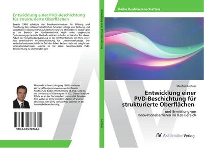 „Entwicklung einer PVD-Beschichtung für strukturierte …“ (Manfred ...