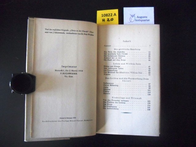 „Christus in der Kirche.“ (Theologie. - - Benson, Robert Hugh.) – Buch ...