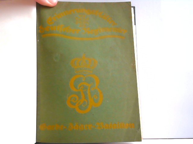 „Garde-Jäger-Bataillon.“ (von Dewitz-Krebs) – Buch antiquarisch kaufen ...