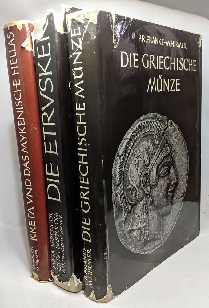 „Die griechische münze (1964) + Die Etyrusker, kunst und …“ (Peter R ...