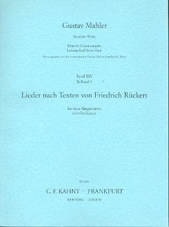 „Lieder nach Texten von Friedrich Rückert - für Singstimme …“ – Bücher ...