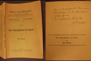 „Karl Wehrhan, Der Aberglaube im Sport“ – Bücher gebraucht ...
