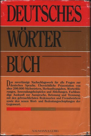 „Deutsches Wörterbuch“ – Buch gebraucht kaufen – A02hg29D01ZZO