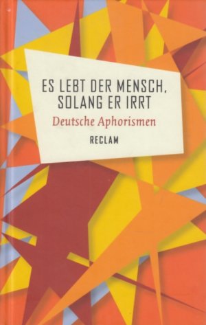 ISBN 9783150107416 "Es lebt der Mensch, solang er irrt - Deutsche ...