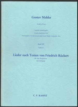„Lieder nach Texten von Friedrich Rückert - für Singstimme …“ – Bücher ...