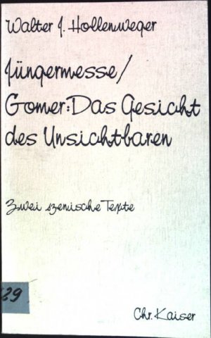 „Jüngermesse /Gomer: Das Gesicht des Unsichtbaren“ – Bücher gebraucht ...