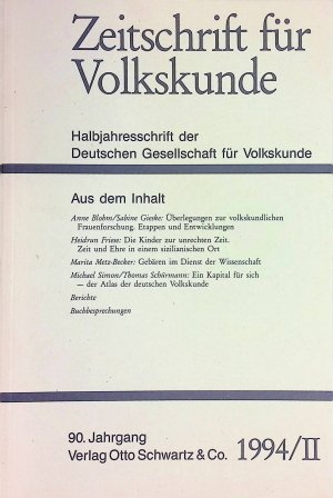 „Überlegungen zur volkskundlichen Frauenforschung.“ (Gieske, Sabine ...