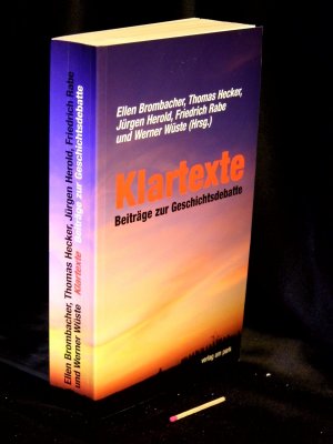 „Brombacher, Ellen; Hecker, Klartexte - Beiträge zur Geschichtsdebatte ...