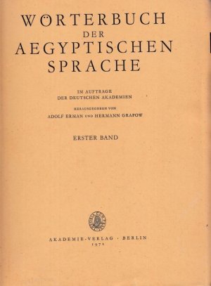 „Erman Adolf / Grapow Hermann (Hrsg )“ – Bücher gebraucht, antiquarisch ...