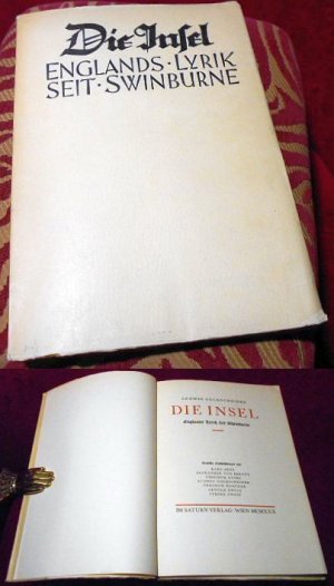 „Die Insel., Englands Lyrik seit Swinburne.“ – Bücher gebraucht ...