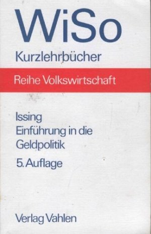 „BUCH - Issing, Otmar, Einführung in die Geldpolitik“ – Bücher ...
