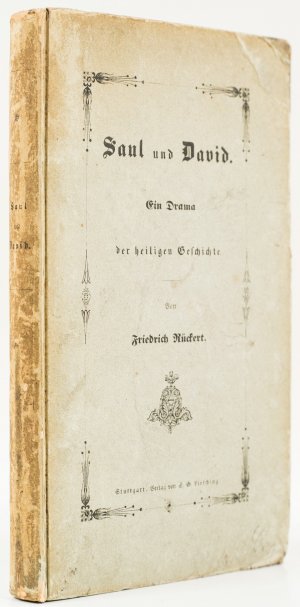 „Friedrich Rückert, Saul und David“ – Bücher gebraucht, antiquarisch ...
