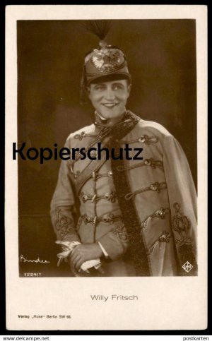 „ALTE POSTKARTE WILLY FRITSCH UNIFORM FILM-SCHAUSPIELER …“ – Buch ...