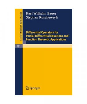 „Differential Operators for Partial Differential Equations …“ (S. Ruscheweyh, K) – Buch ...