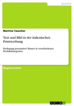 „Text und Bild in der italienischen Printwerbung“ – Bücher gebraucht ...