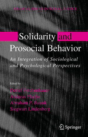 ISBN 1441939164 "Solidarity and Prosocial Behavior - An Integration of ...