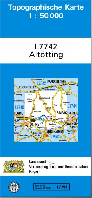 „Topographische Karte Bayern Altötting“ – Buch neu kaufen – A02DB16o01ZZo