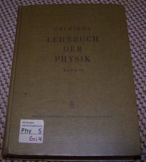 „Lehrbuch der Physik Band 4: Struktur der Materie“ – Bücher gebraucht, antiquarisch & neu kaufen