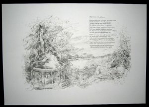 „Der alte Brunnen Originallithographie von Charles Hug.“ – Bücher ...