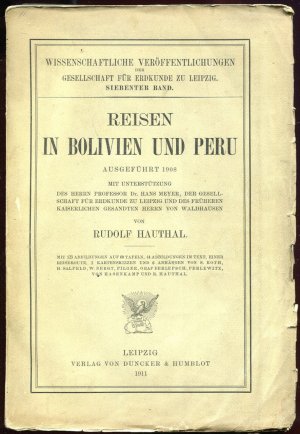 „Reisen in Bolivien und Peru, ausgeführt 1908“ – Bücher gebraucht ...