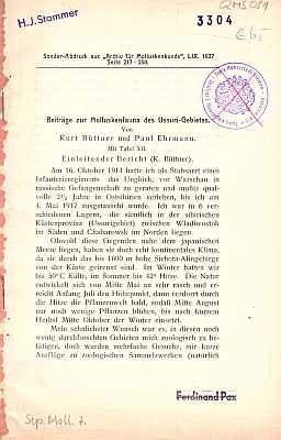 „Beiträge zur Molluskenfauna des Ussuri-Gebietes“ – Bücher gebraucht ...