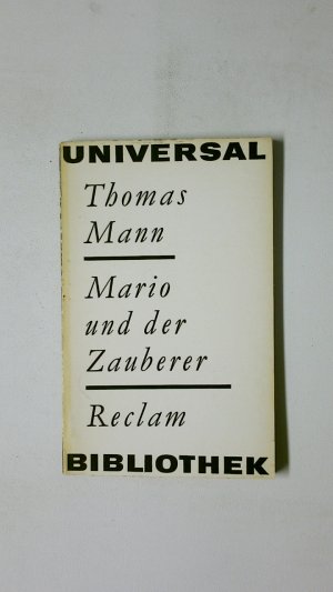 „Mario und der Zauberer; Erzählung“ – Bücher gebraucht, antiquarisch ...