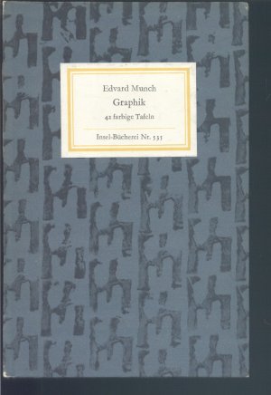 „EDVARD MUNCH - Graphik / 42 farbige Tafeln / Insel-Bücherei“ – Bücher ...