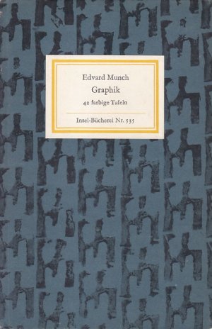 „EDVARD MUNCH - Graphik / 42 farbige Tafeln / Insel-Bücherei“ – Bücher ...