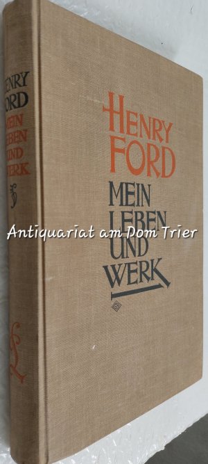 „Henry Ford. Mein Leben und Werk“ – Bücher gebraucht, antiquarisch ...