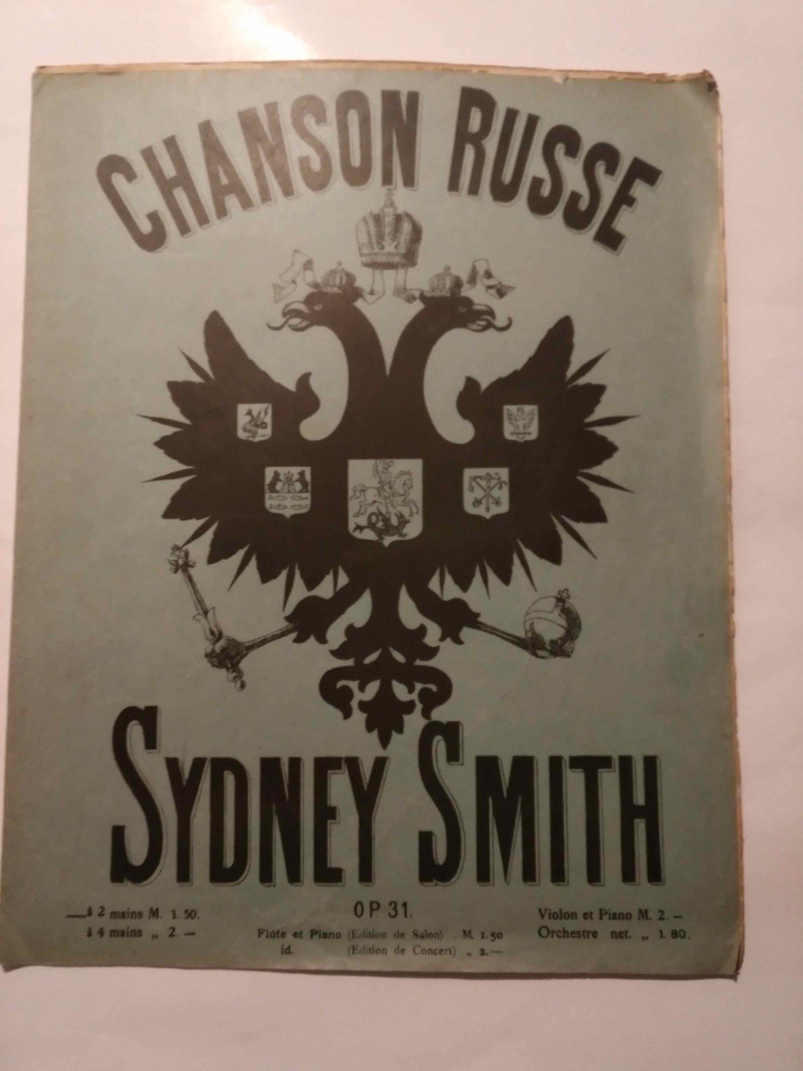 „Sydney Smith, Chanson Russe Romance pour piano par Smith“ – Bücher ...