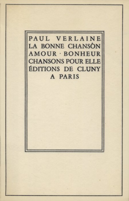 „La bonne chanson / Amour / Bonheur / Chansons pour elle“ (Paul ...