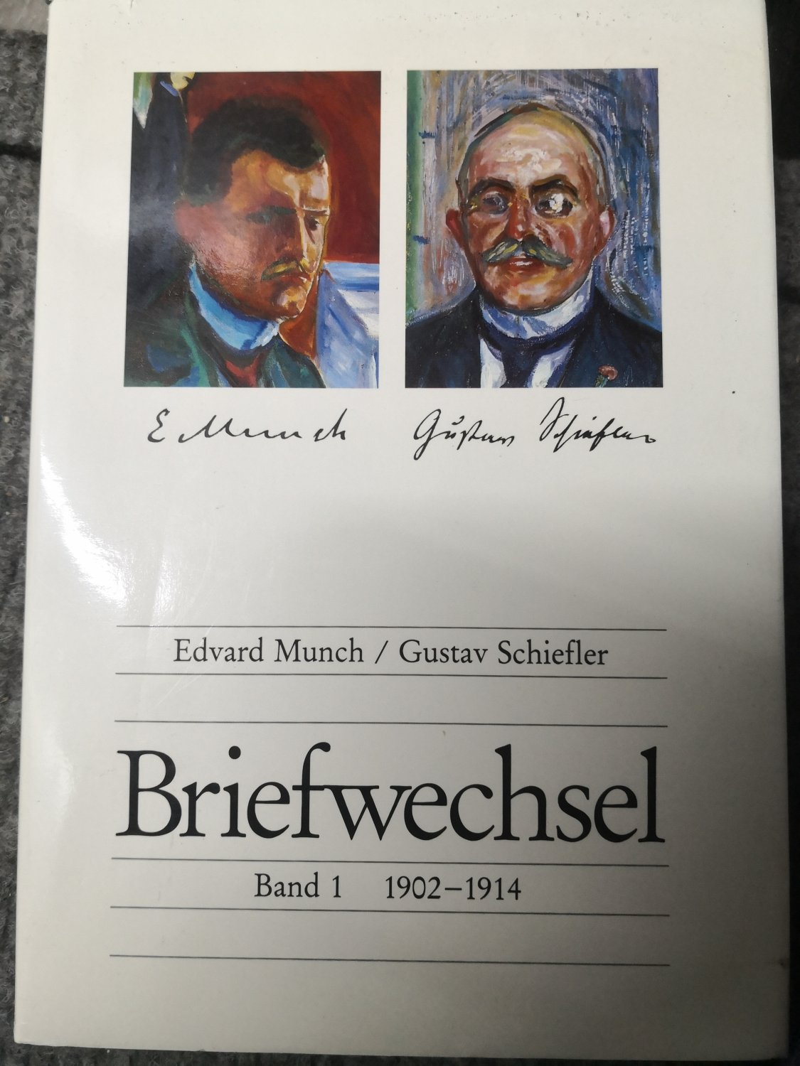 „Briefwechsel Edvard Munch /Gustav Schiefler / Briefwechsel Edvard ...
