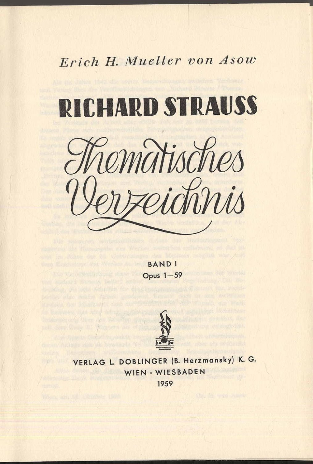 „Richard Strauss.“ (Müller von Asow, Erich Hermann) – Buch antiquarisch ...