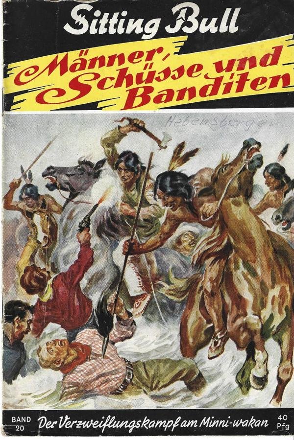 „Sitting Bull Männer Schüsse und Banditen Band der Verzweiflungskampf ...