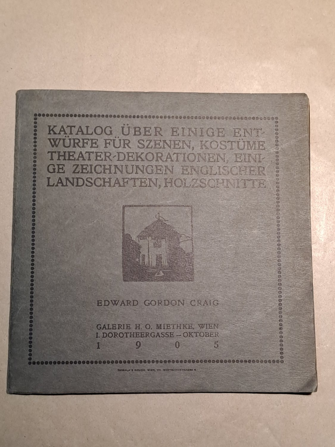 „Edward Gorden Craig Katalog über einige Entwürfe“ – Bücher gebraucht ...