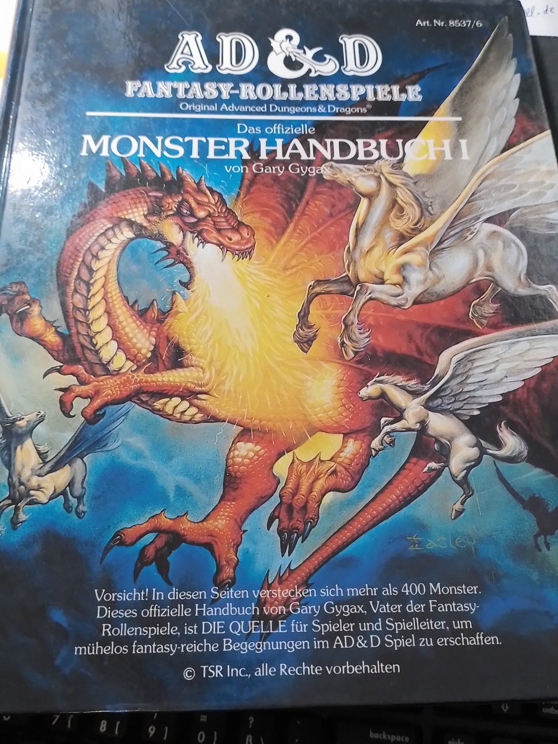 „Advanced Dungeons & Dragons AD&D Das offizielle MONSTER HANDBUCH I ...