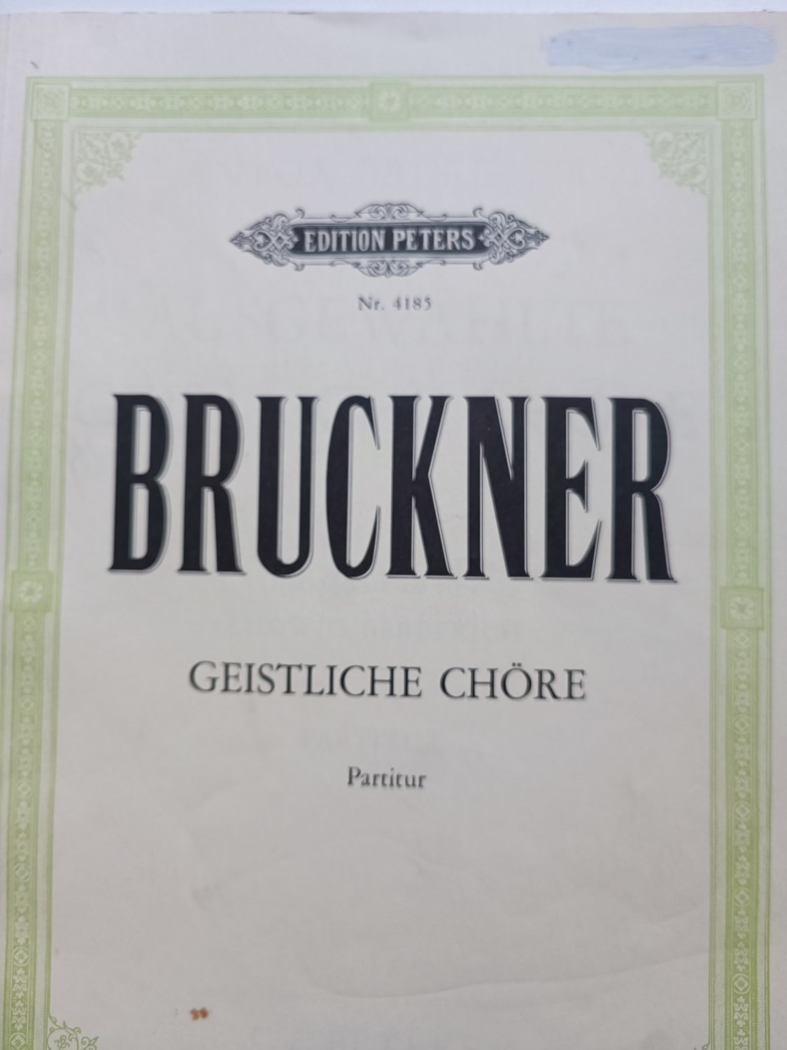 „Anton Bruckner, Geistliche Chöre - Partitur“ – Bücher gebraucht ...