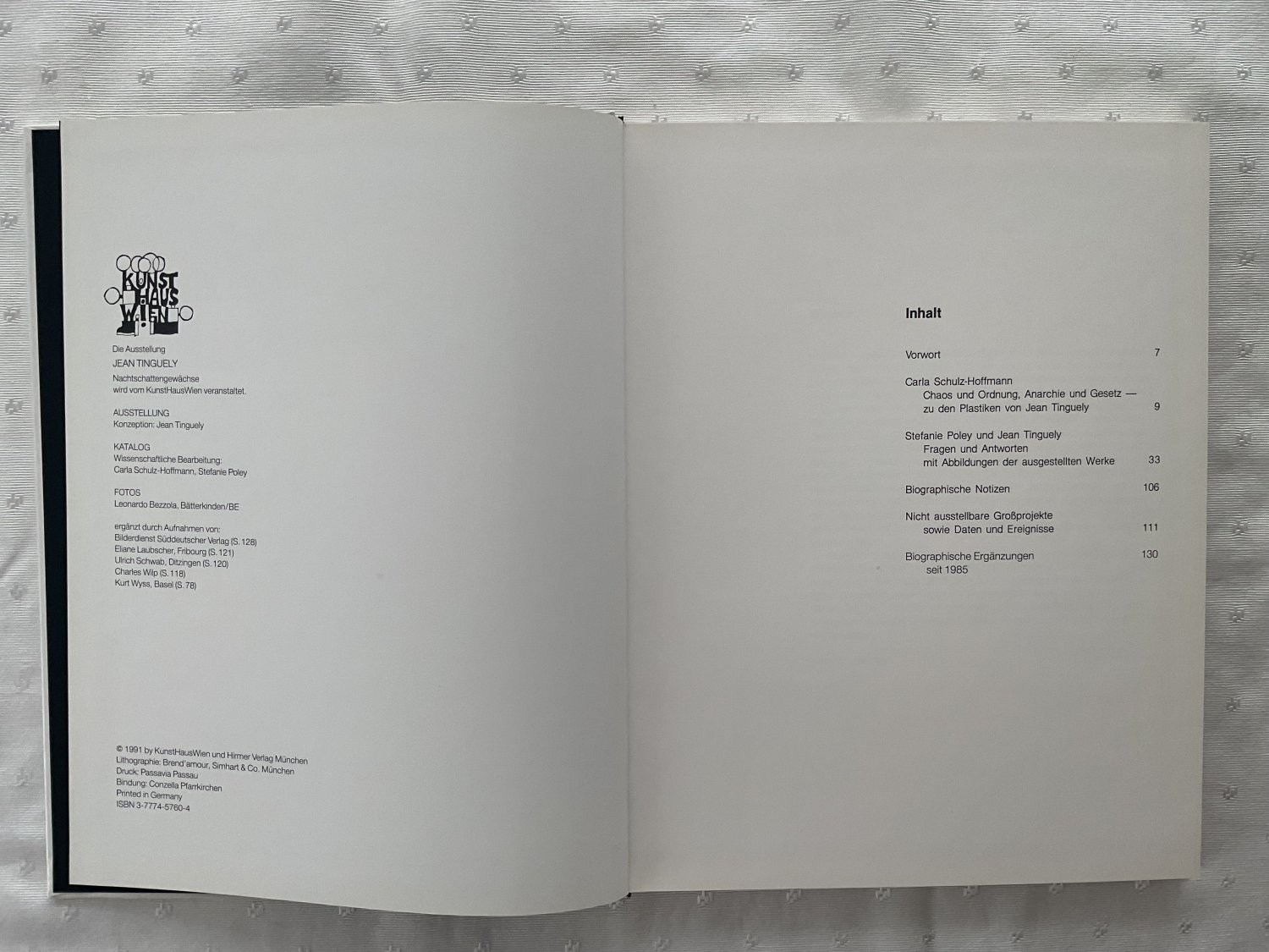 „Jean Tinguely -“ – Bücher gebraucht, antiquarisch & neu kaufen