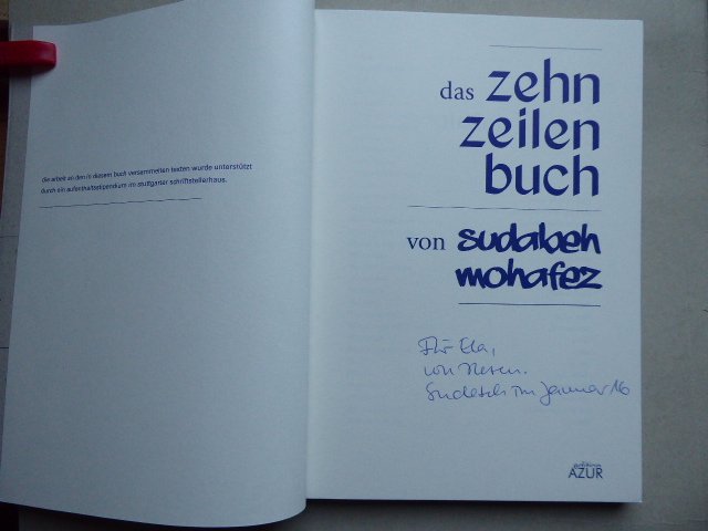 „Widmungsexemplar - Mohafez, Sudabeh“ – Bücher gebraucht, antiquarisch ...