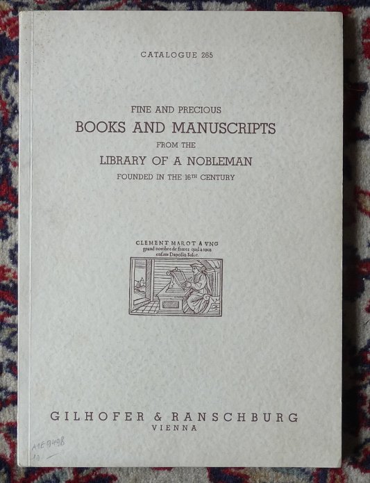 „Fine and precious books and manuscripts from the library …“ – Buch antiquarisch kaufen ...