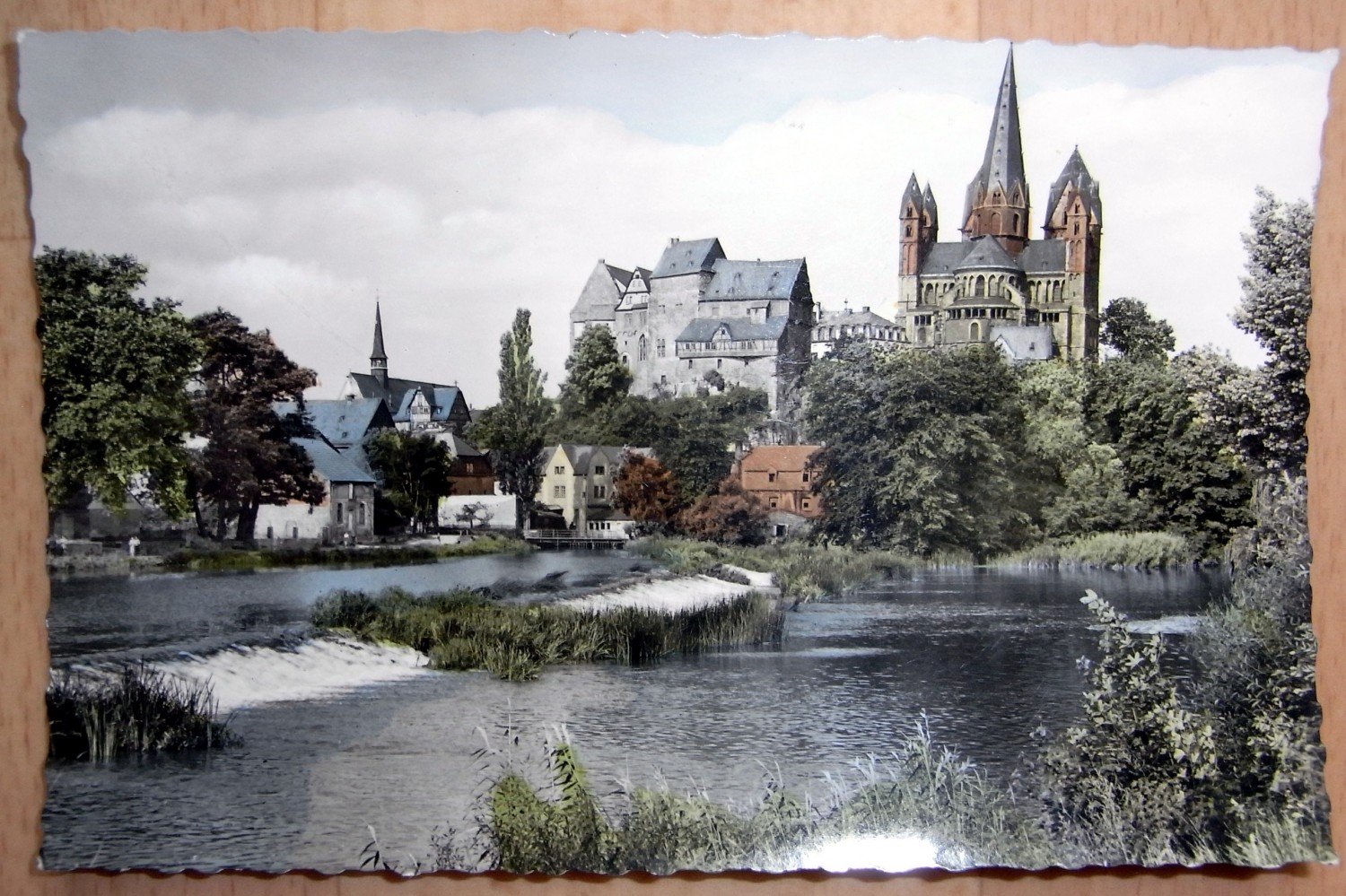 „alte Ansichtskarte Limburg an der Lahn Dom und Schloß Color ungelaufen ...